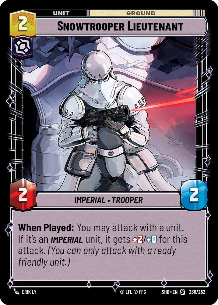 Snowtrooper Lieutenant - Shadows of the Galaxy - Star Wars: Unlimited