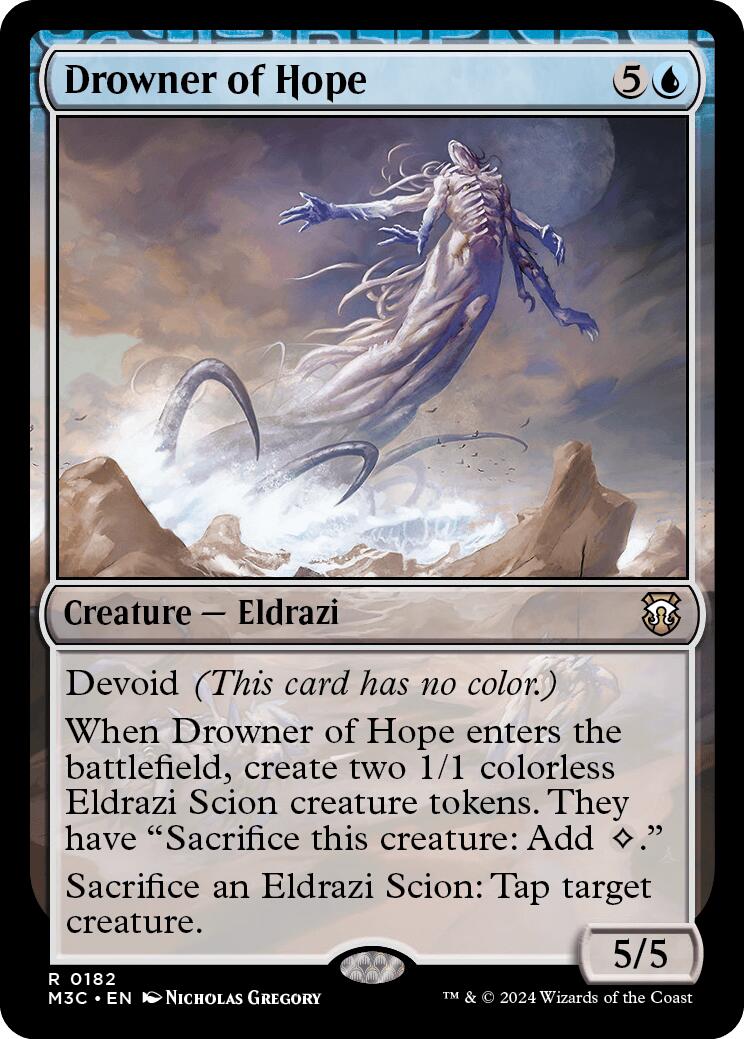 Drowner of Hope (Ripple Foil) - Commander: Modern Horizons 3 - Magic ...