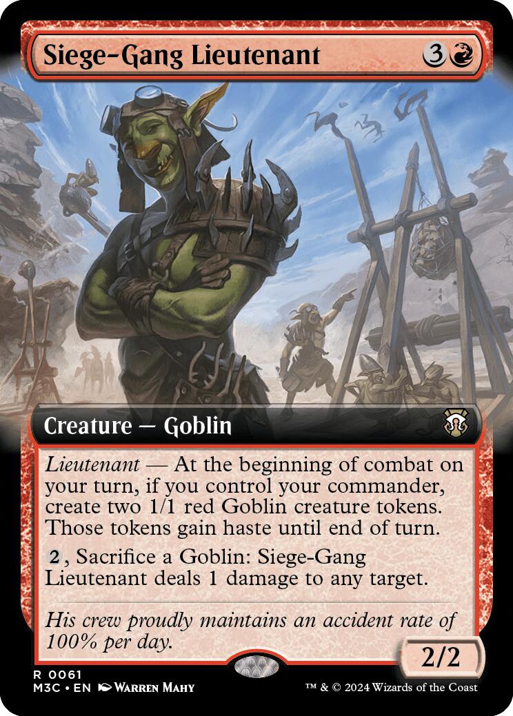 Siege-Gang Lieutenant (Extended Art) (Ripple Foil) - Commander: Modern ...