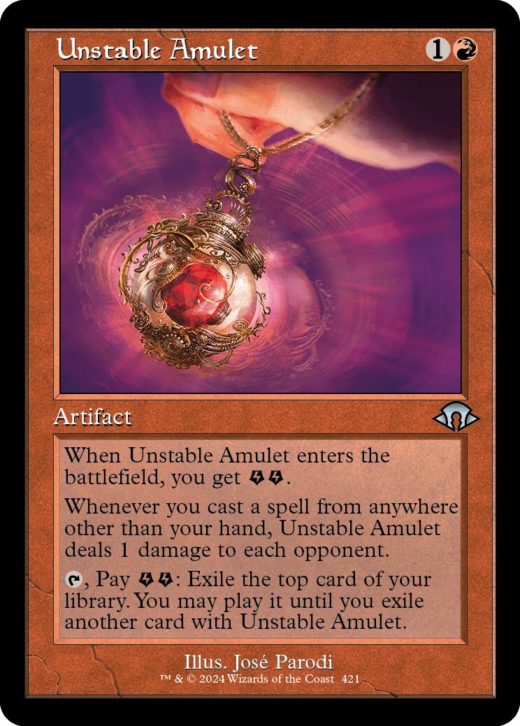Unstable Amulet (Retro Frame) - Modern Horizons 3 - Magic: The Gathering