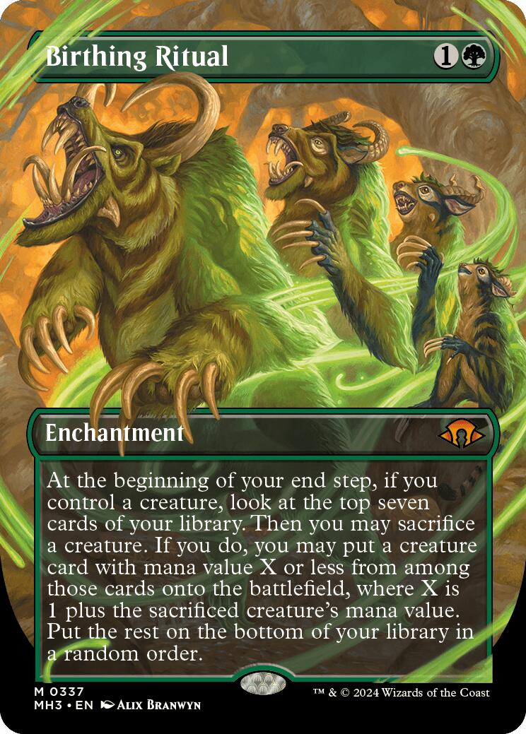 Birthing Ritual (Borderless) - Modern Horizons 3 - Magic: The Gathering