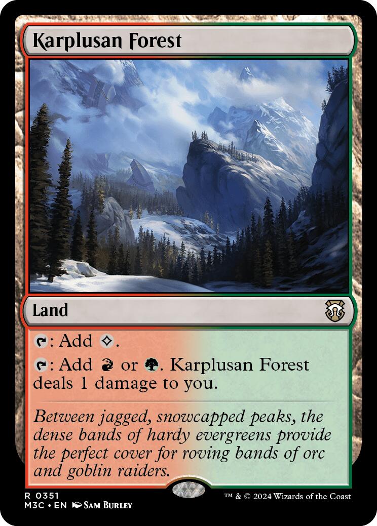 Karplusan Forest - Commander: Modern Horizons 3 - Magic: The Gathering