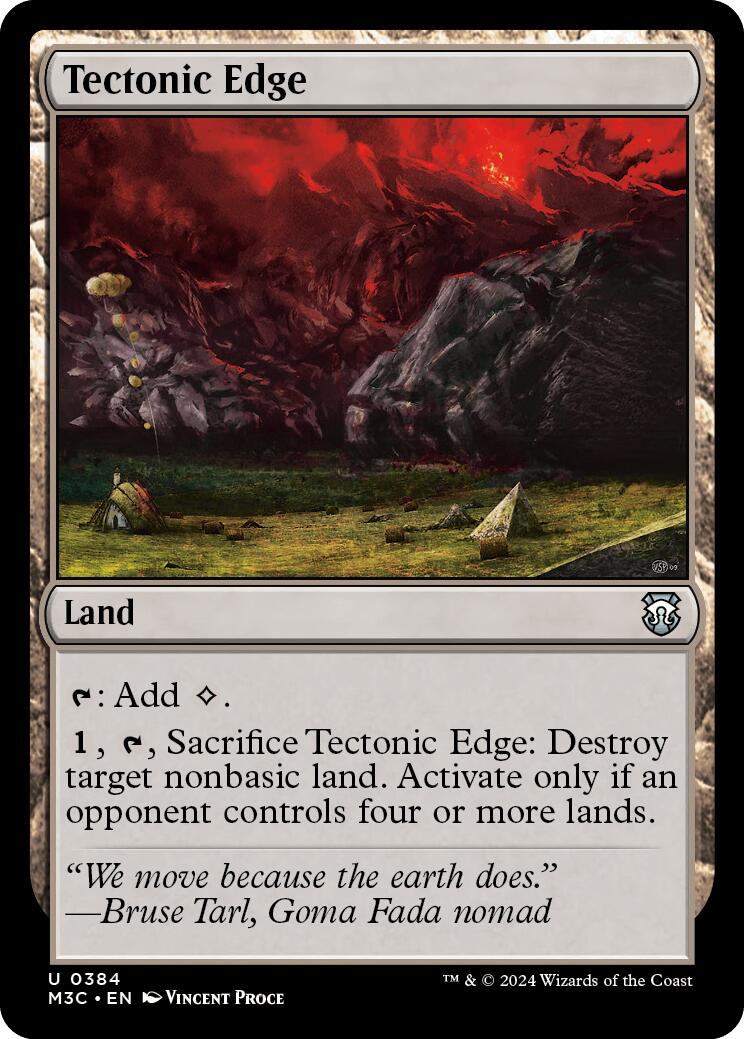 Tectonic Edge (Ripple Foil) - Commander: Modern Horizons 3 - Magic: The ...