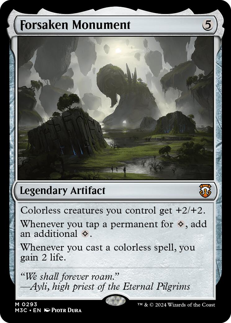 Forsaken Monument (Ripple Foil) - Commander: Modern Horizons 3 - Magic ...