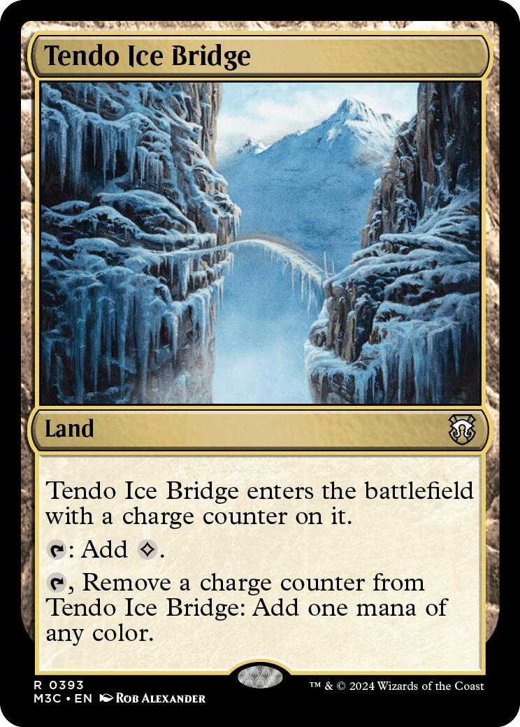 Tendo Ice Bridge (Ripple Foil) - Commander: Modern Horizons 3 - Magic ...