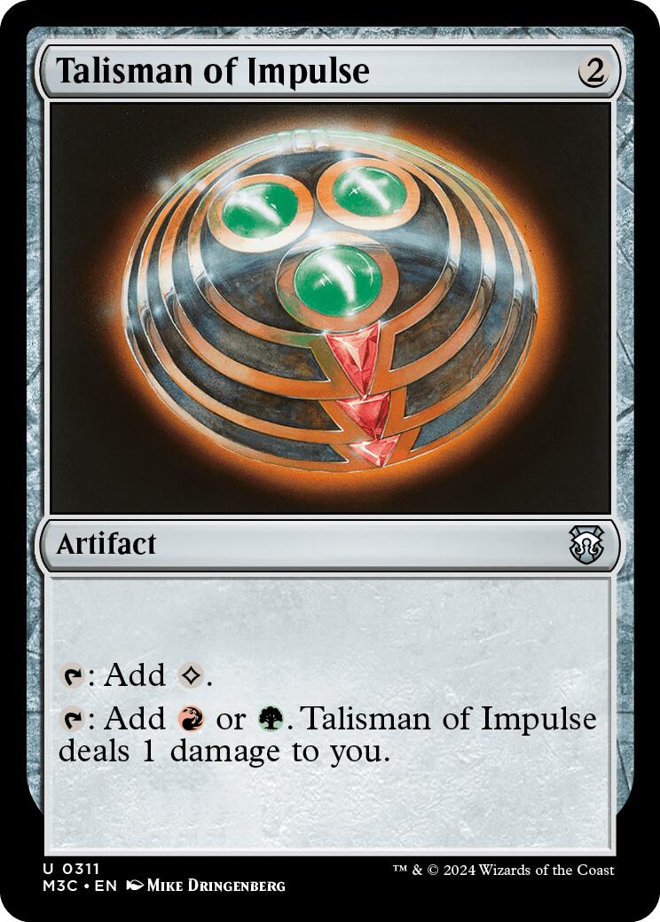 Talisman of Impulse (Ripple Foil) - Commander: Modern Horizons 3 ...
