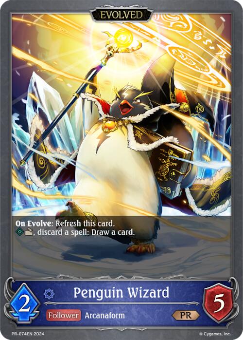 Penguin Wizard (Evolved) - Shadowverse: Evolve Promo Cards - Shadowverse: Evolve