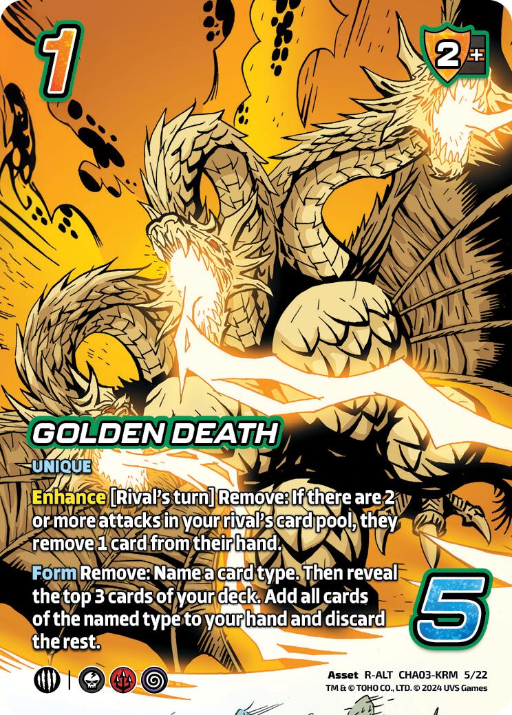 Golden Death (Alternate Art) - Challenger Series: Godzilla - UniVersus