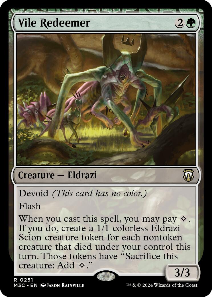 Vile Redeemer (Ripple Foil) - Commander: Modern Horizons 3 - Magic: The ...