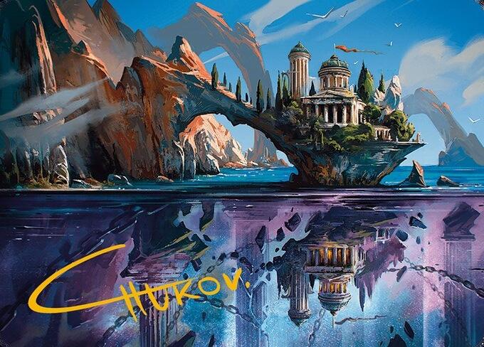 Copy Land Art Card (Gold-Stamped Signature) - Art Series: Modern Horizons 3 - Magic: The Gathering