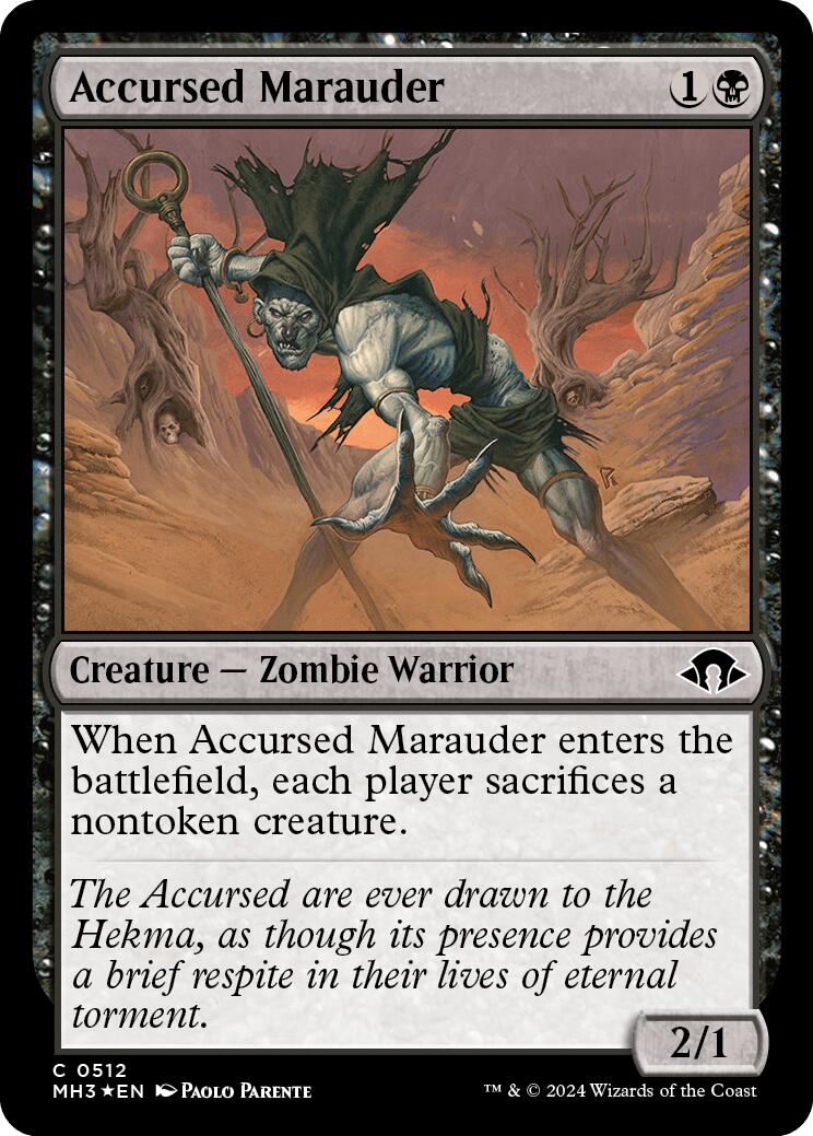 Accursed Marauder (Ripple Foil) - Modern Horizons 3 - Magic: The Gathering