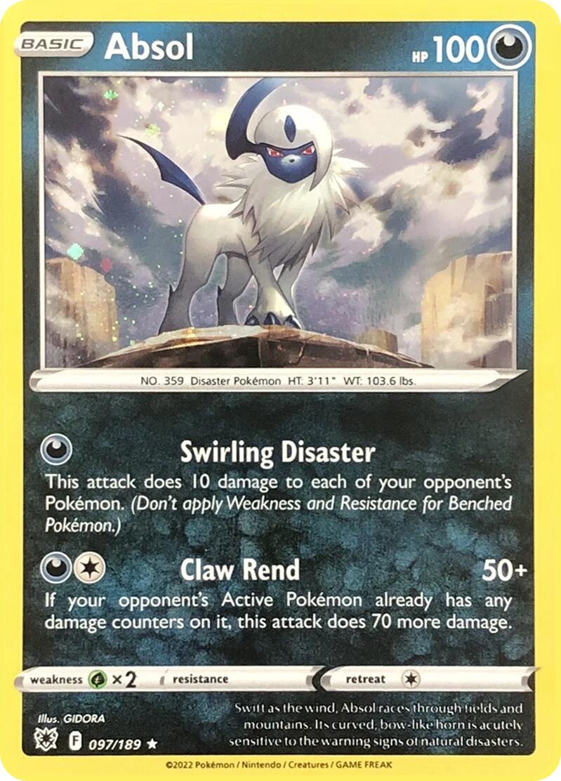 Absol - 097/189 (Cosmos Holo) - Miscellaneous Cards & Products - Pokemon