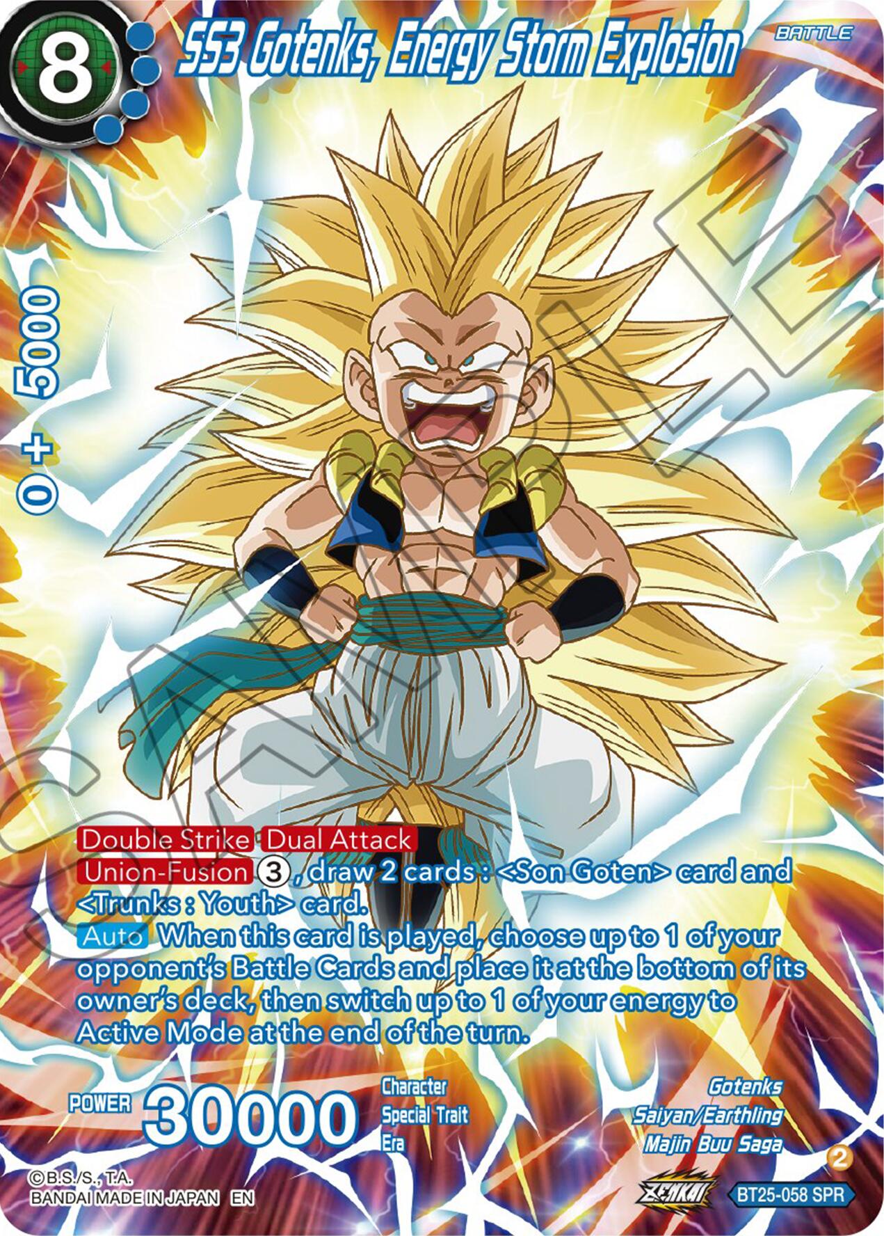 SS3 Gotenks, Energy Storm Explosion (SPR) - Legend of the Dragon Balls ...