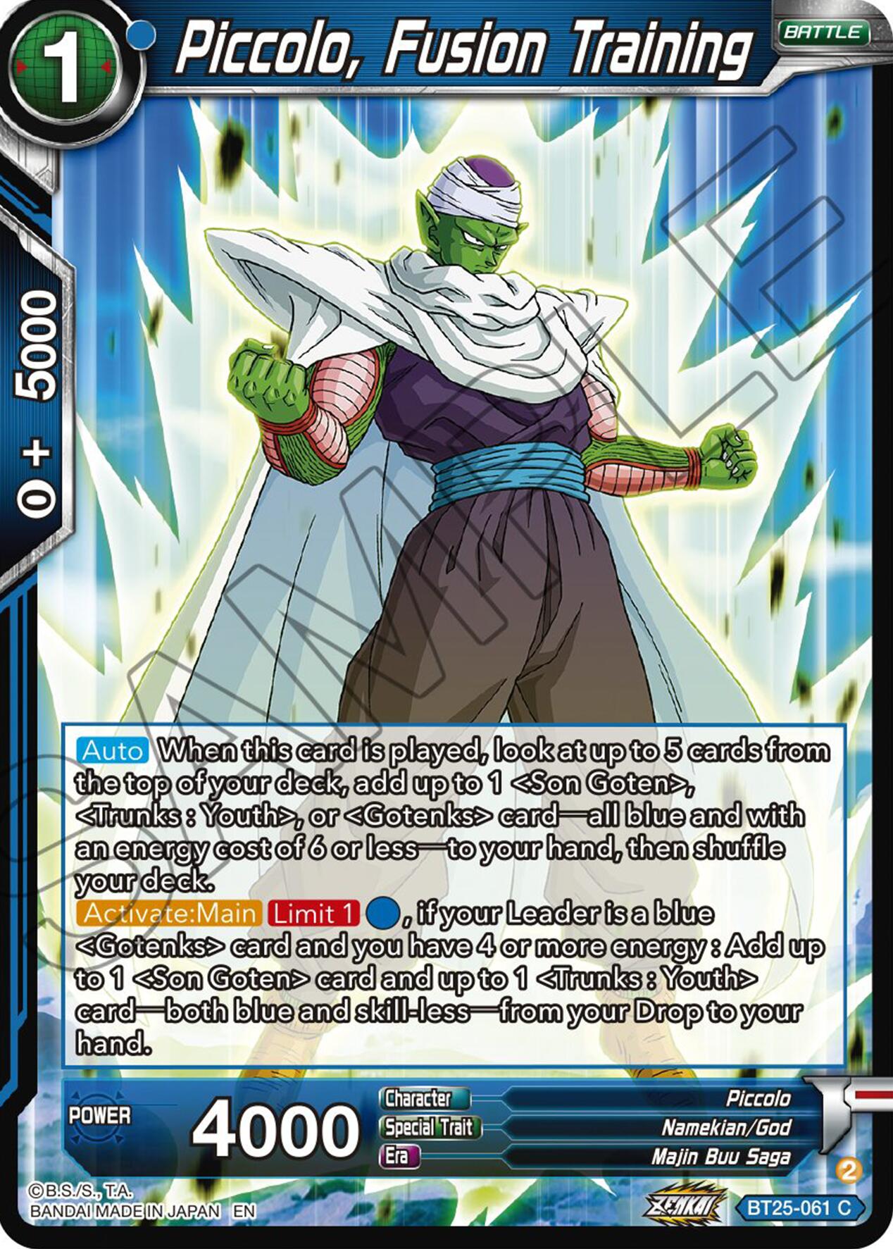 Piccolo, Fusion Training - Legend of the Dragon Balls - Dragon Ball ...
