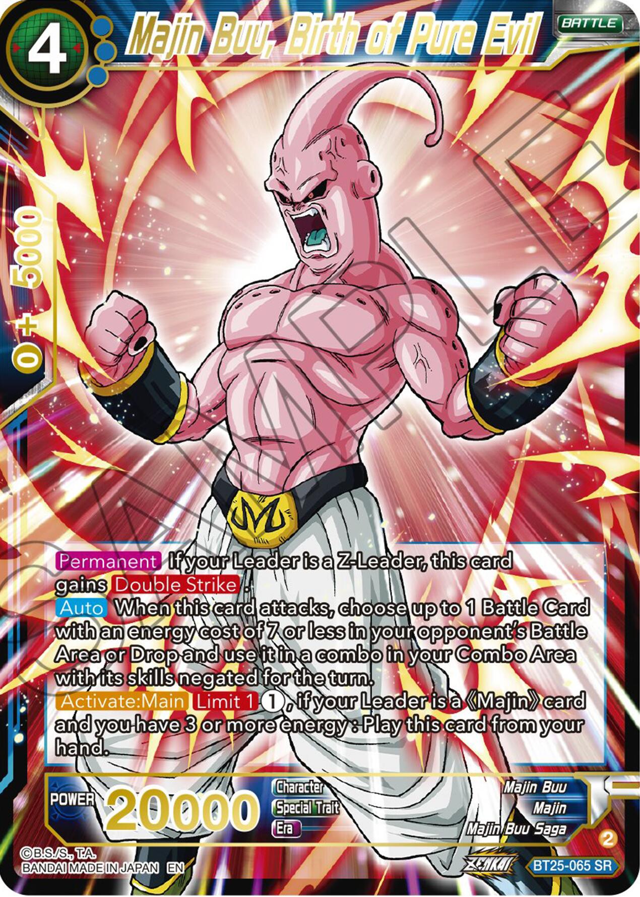 Majin Buu, Birth of Pure Evil - Legend of the Dragon Balls - Dragon ...