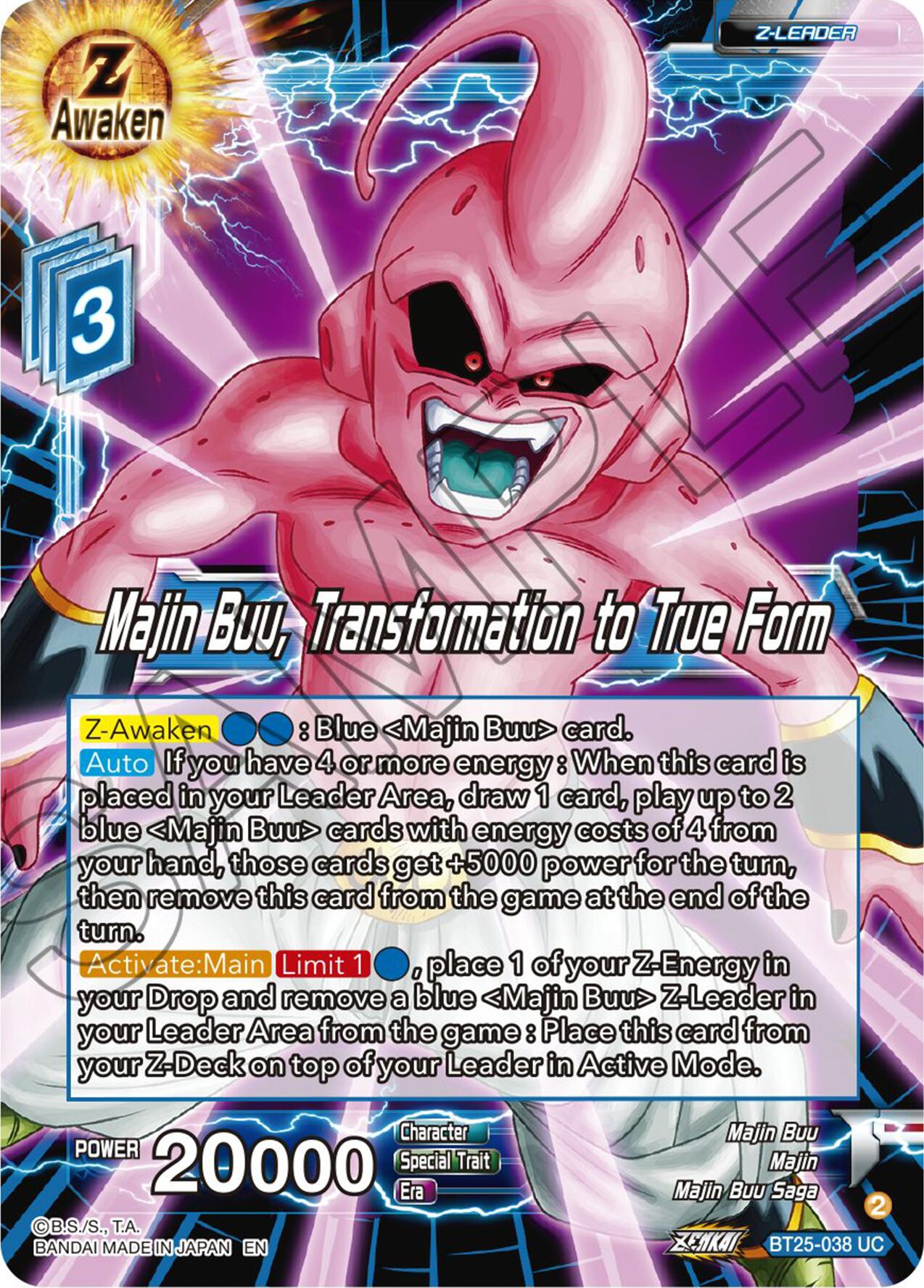 Majin Buu, Transformation to True Form - Legend of the Dragon Balls ...