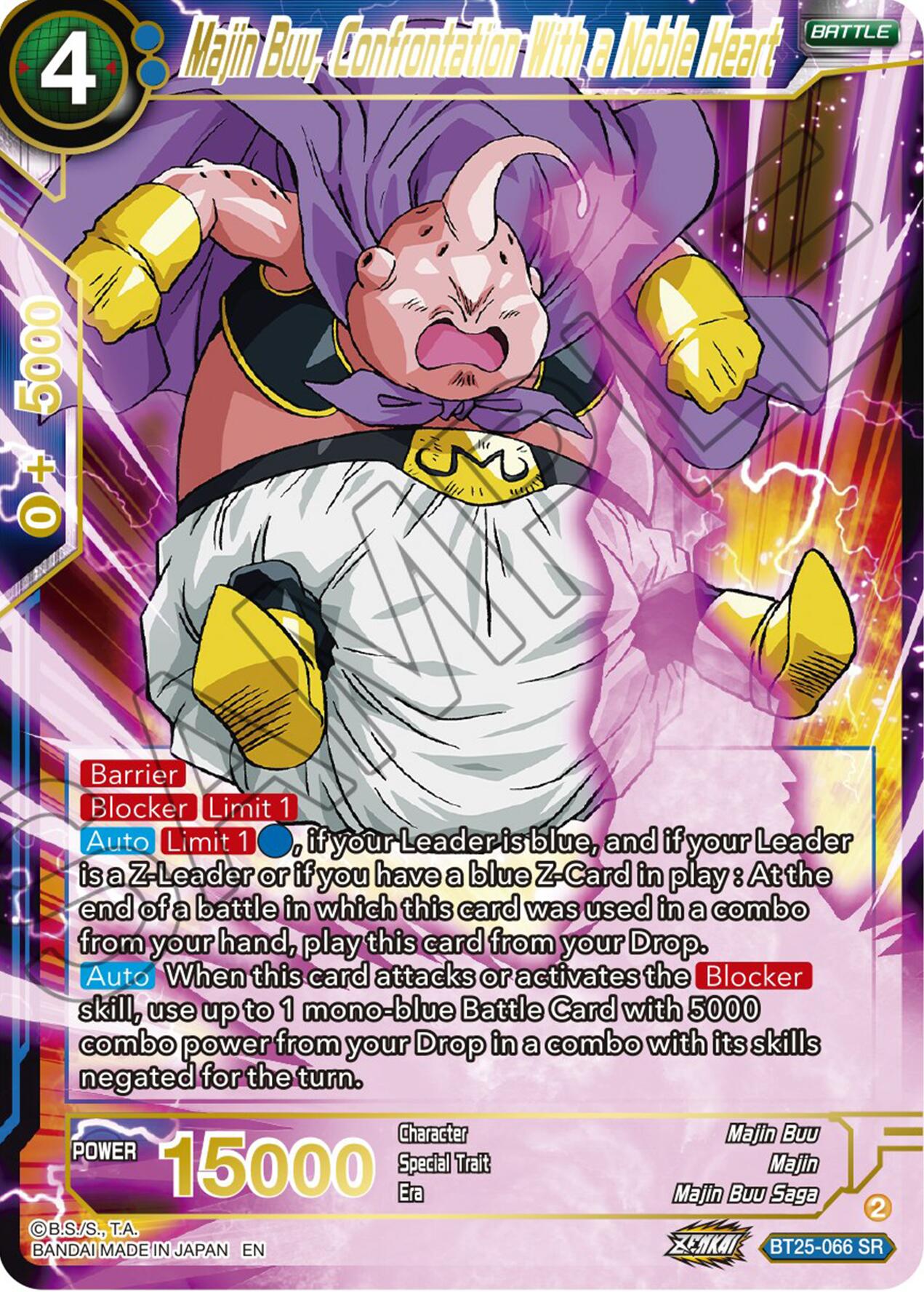 Majin Buu, Confrontation With a Noble Heart - Legend of the Dragon ...