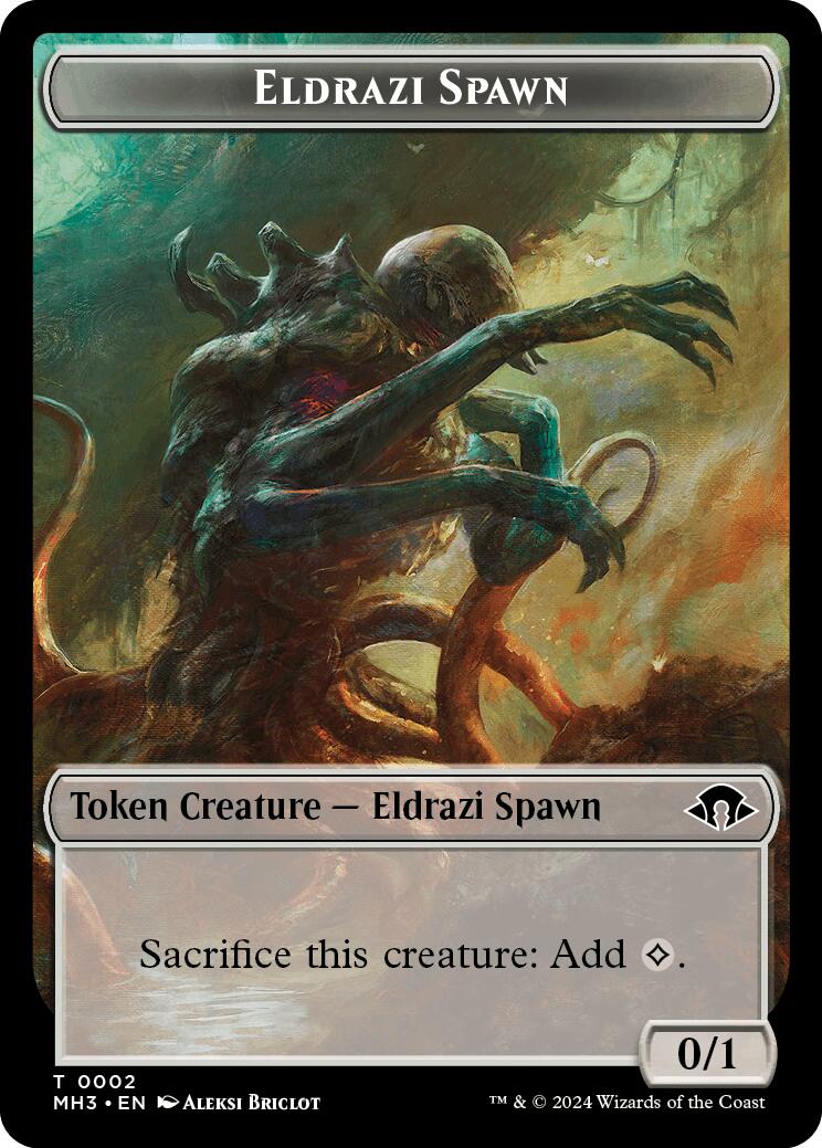 Eldrazi Spawn // Zombie Double-Sided Token - Modern Horizons 3 - Magic ...