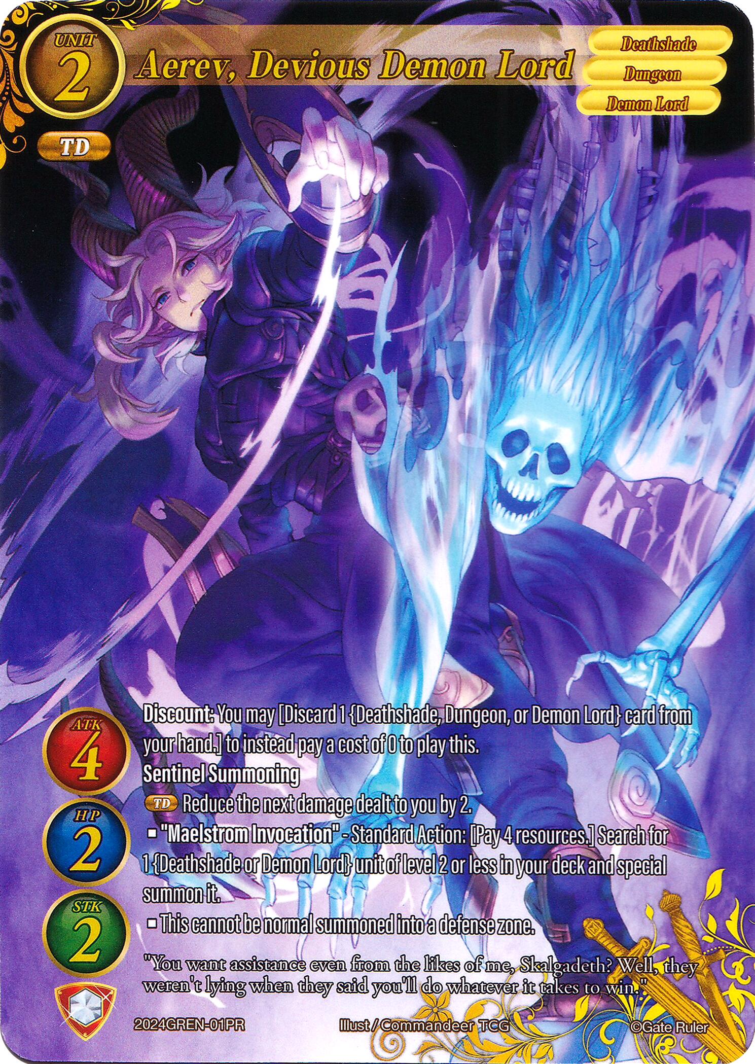 Aerev, Devious Demon Lord - Gate Ruler Promo Cards - Gate Ruler
