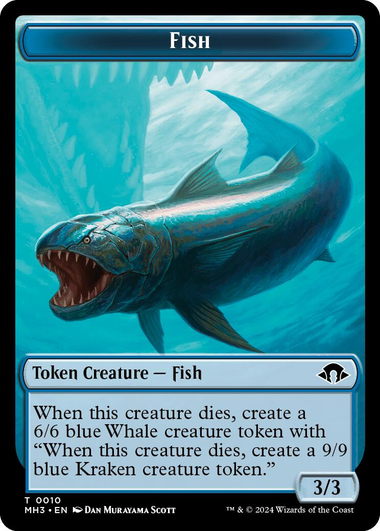 Fish Token - Modern Horizons 3 - Magic: The Gathering