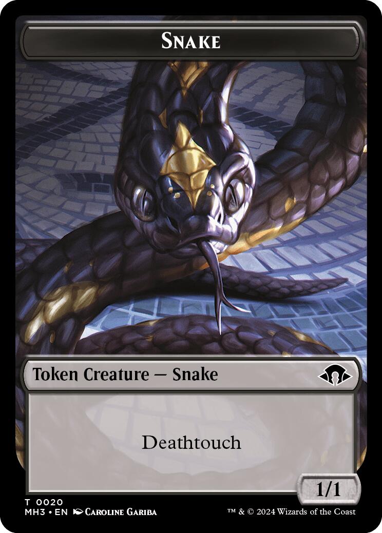 Snake Token - Modern Horizons 3 - Magic: The Gathering