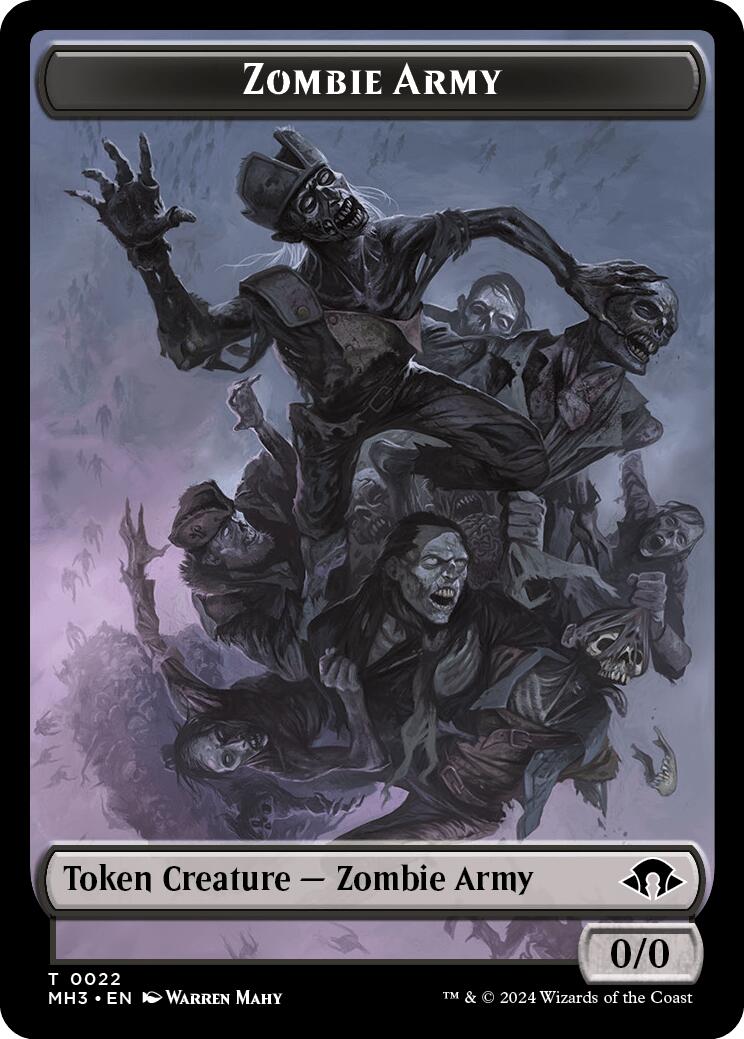 Zombie Army // Energy Reserve Double-Sided Token - Modern Horizons 3 ...