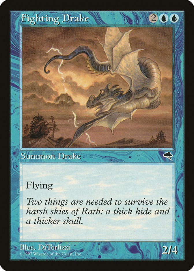 Fighting Drake - Tempest - Magic: The Gathering