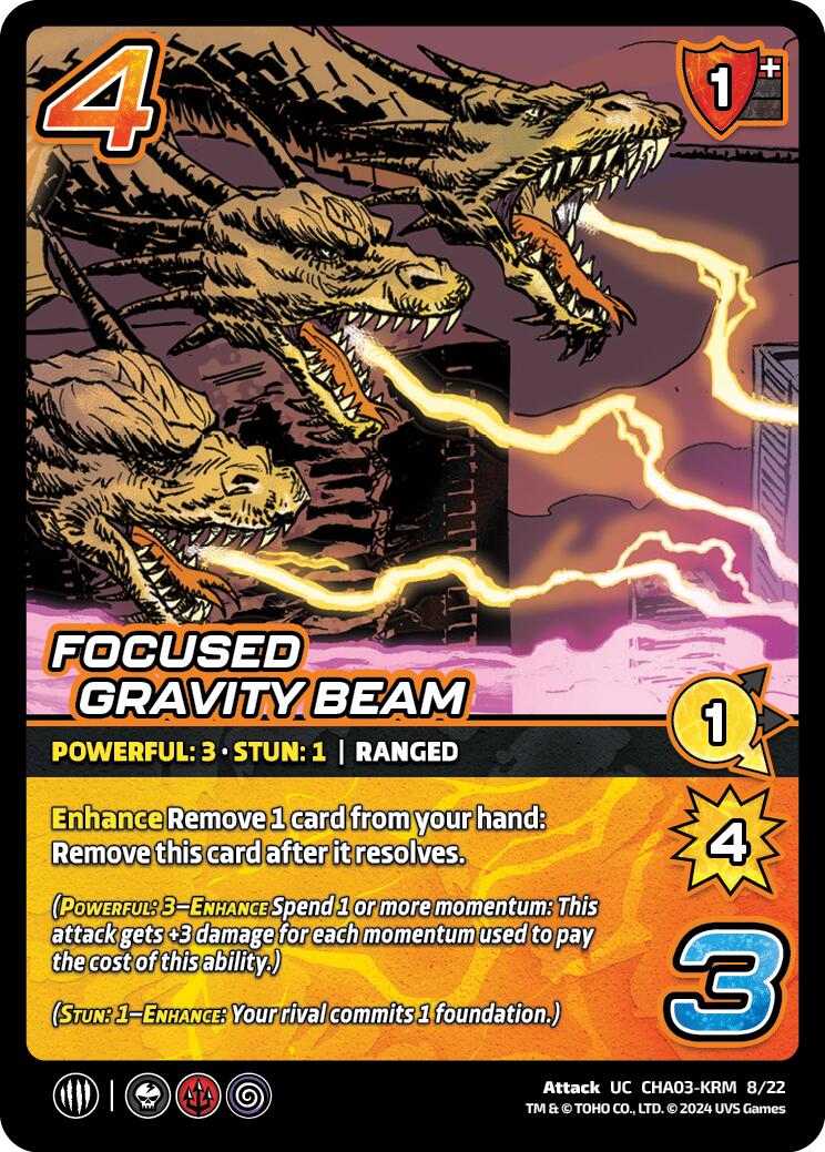 Focused Gravity Beam - Challenger Series: Godzilla - UniVersus