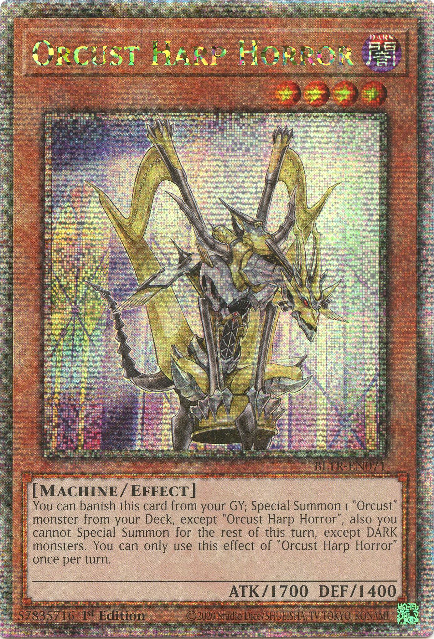 Orcust Harp Horror (Quarter Century Secret Rare) - Battles of Legend ...