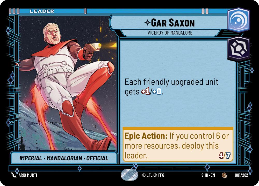 Gar Saxon - Viceroy of Mandalore - Shadows of the Galaxy - Star Wars ...
