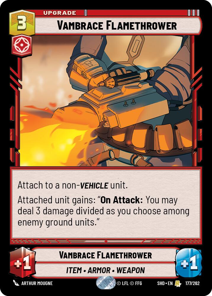 Vambrace Flamethrower - Shadows of the Galaxy - Star Wars: Unlimited