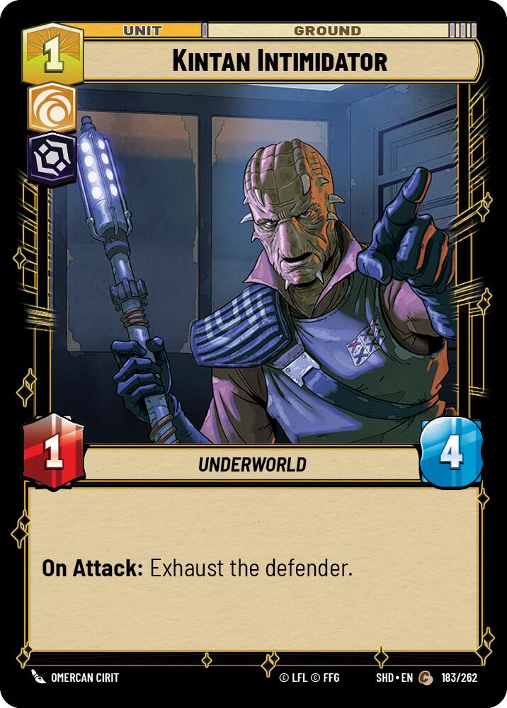 Kintan Intimidator - Shadows of the Galaxy - Star Wars: Unlimited