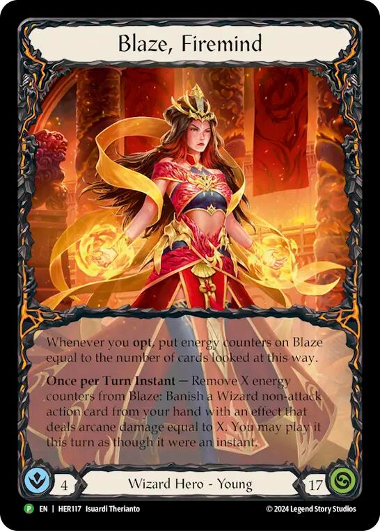Blaze, Firemind - HER117 - Flesh and Blood: Promo Cards - Flesh and Blood TCG