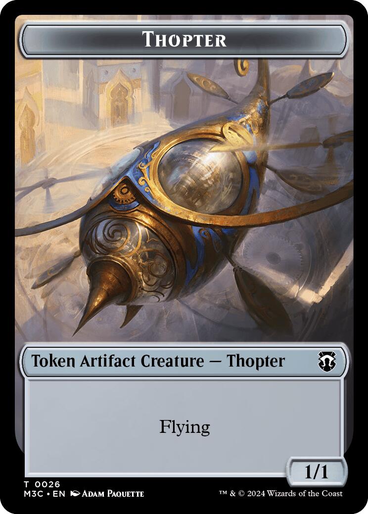 Thopter (Ripple Foil) // Copy Double-Sided Token - Commander: Modern ...