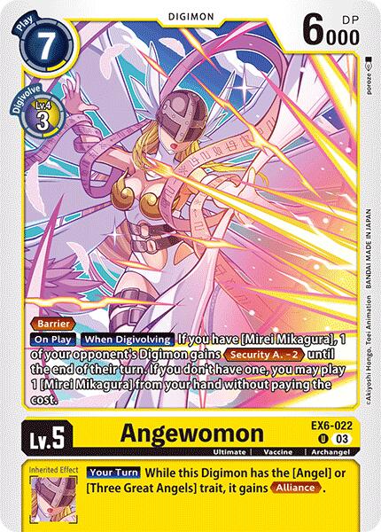 Angewomon - Infernal Ascension - Digimon Card Game