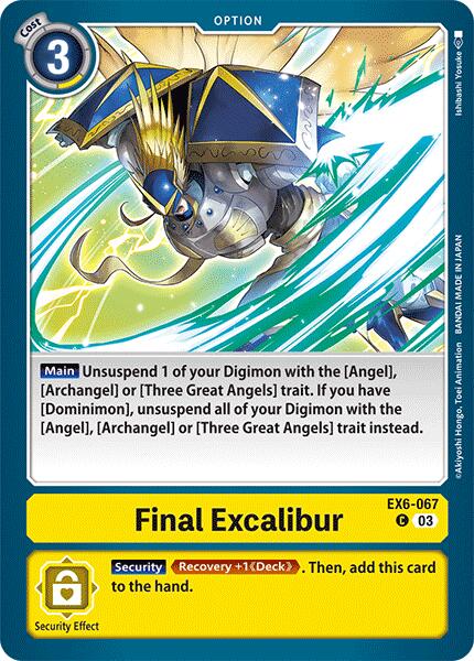 Final Excalibur - Infernal Ascension - Digimon Card Game