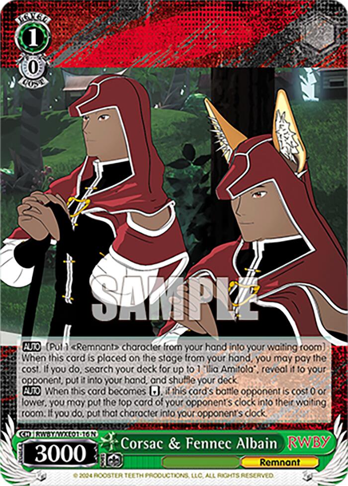 Corsac & Fennec Albain - RWBY Premium Booster - Weiss Schwarz
