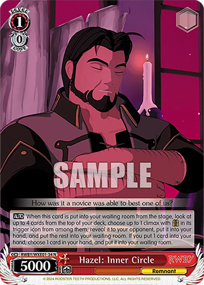 Hazel: Inner Circle - RWBY Premium Booster - Weiss Schwarz