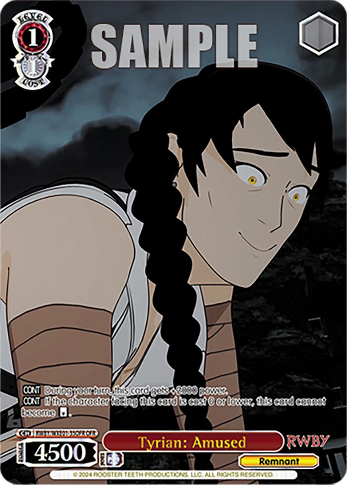 Tyrian: Amused (OFR) - RWBY Premium Booster - Weiss Schwarz