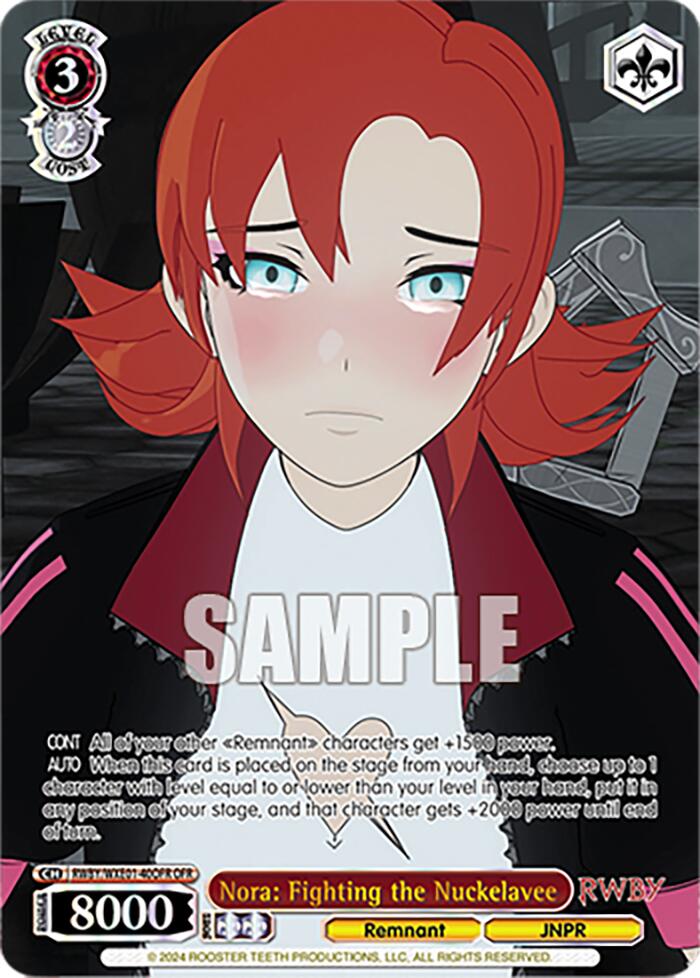 Nora: Fighting the Nuckelavee (OFR) - RWBY Premium Booster - Weiss Schwarz