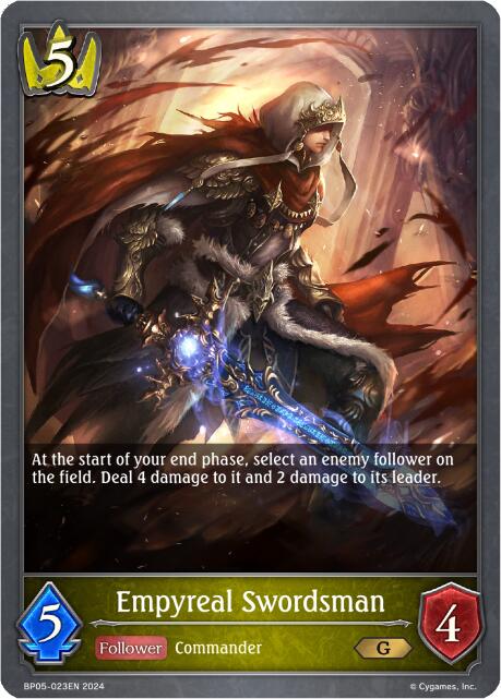 Empyreal Swordsman - BP05: Omens Eternal - Shadowverse: Evolve