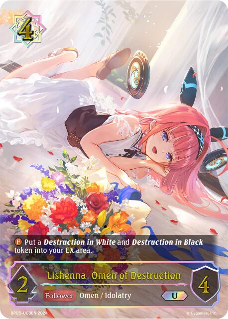 Lishenna, Omen of Destruction (U) - BP05: Omens Eternal - Shadowverse: Evolve