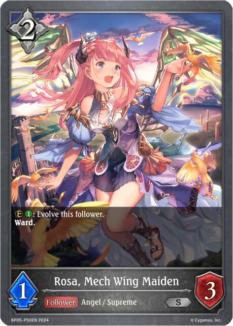 Rosa, Mech Wing Maiden (Foil) - BP05: Omens Eternal - Shadowverse: Evolve
