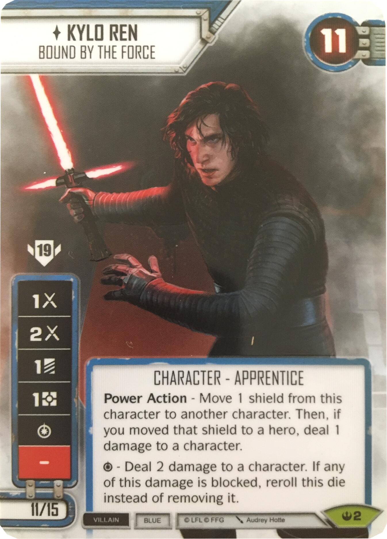 Kylo Ren - Bound By The Force (Spot Gloss) (Card Only) - SWD: Promo ...