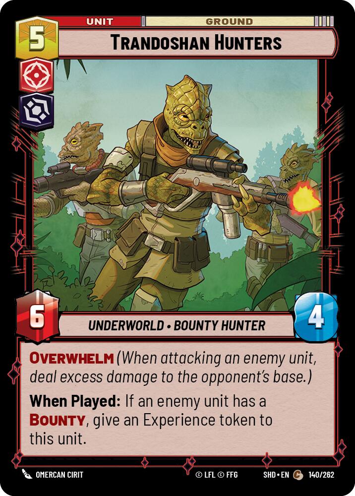 Trandoshan Hunters - Shadows of the Galaxy - Star Wars: Unlimited
