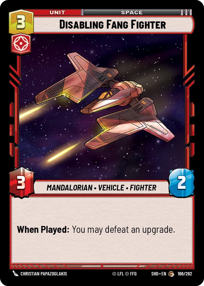 Disabling Fang Fighter - Shadows of the Galaxy - Star Wars: Unlimited