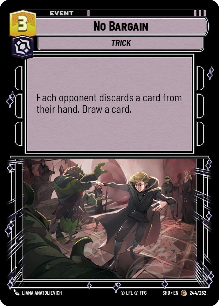 No Bargain - Shadows of the Galaxy - Star Wars: Unlimited