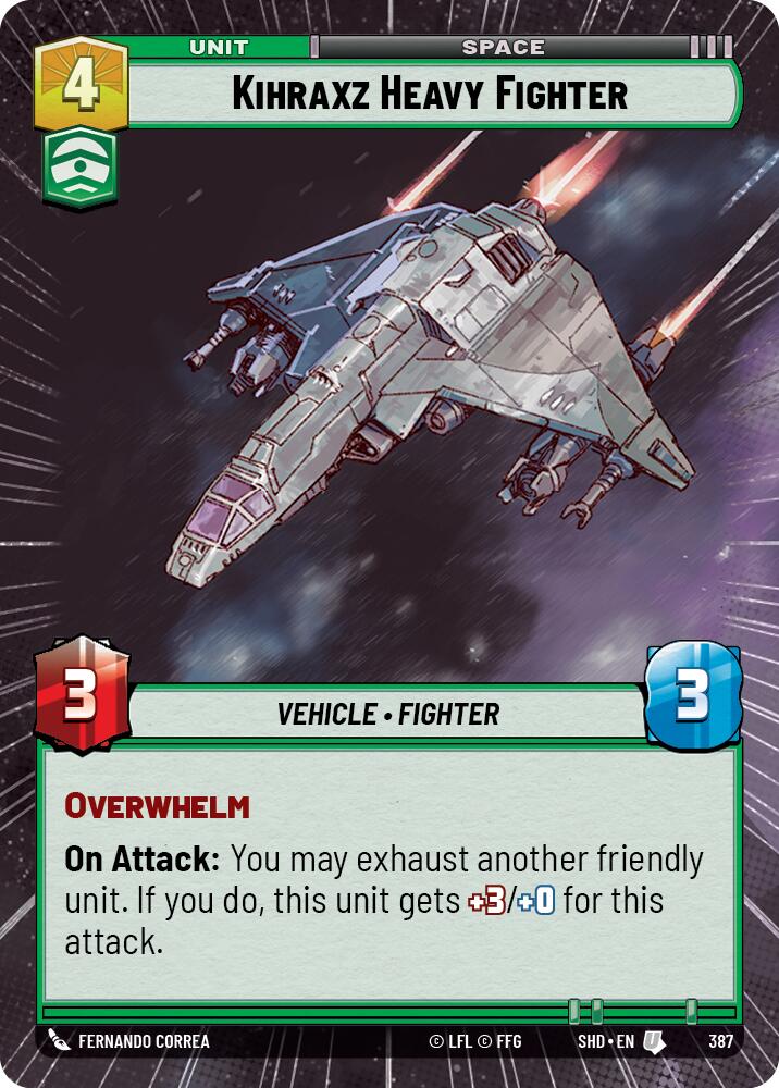 Kihraxz Heavy Fighter (Hyperspace) - Shadows of the Galaxy - Star Wars ...