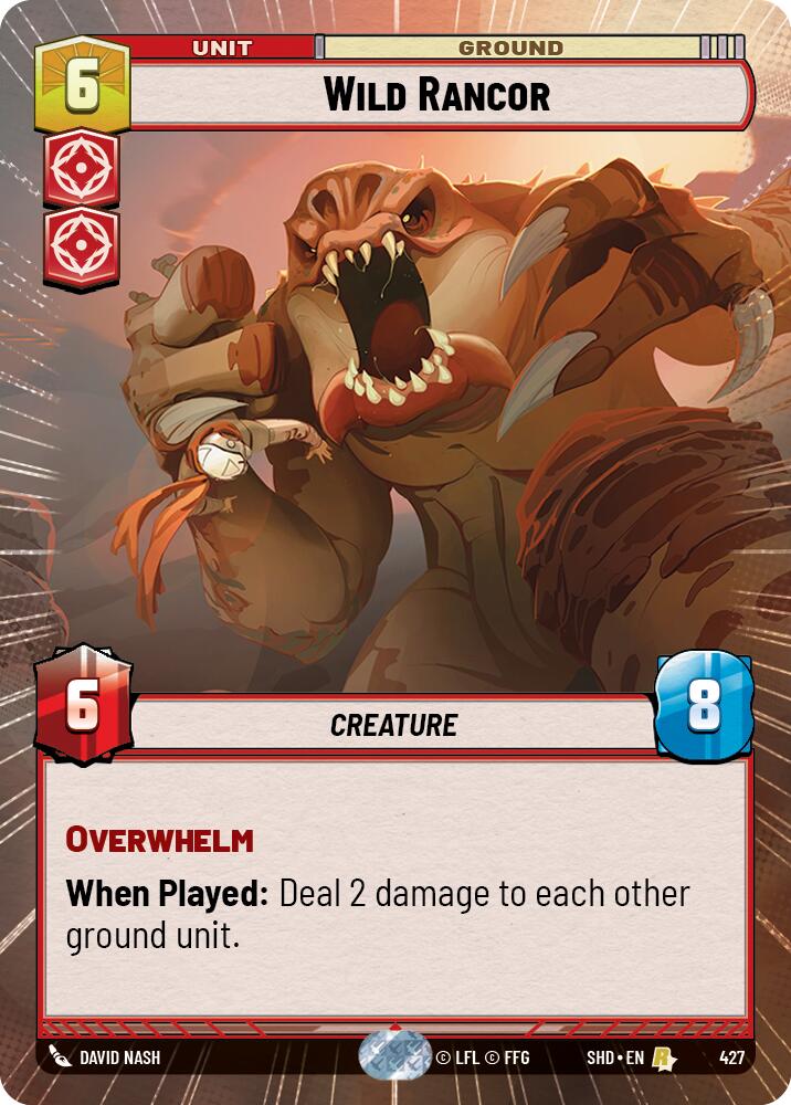 Wild Rancor (Hyperspace) - Shadows of the Galaxy - Star Wars: Unlimited
