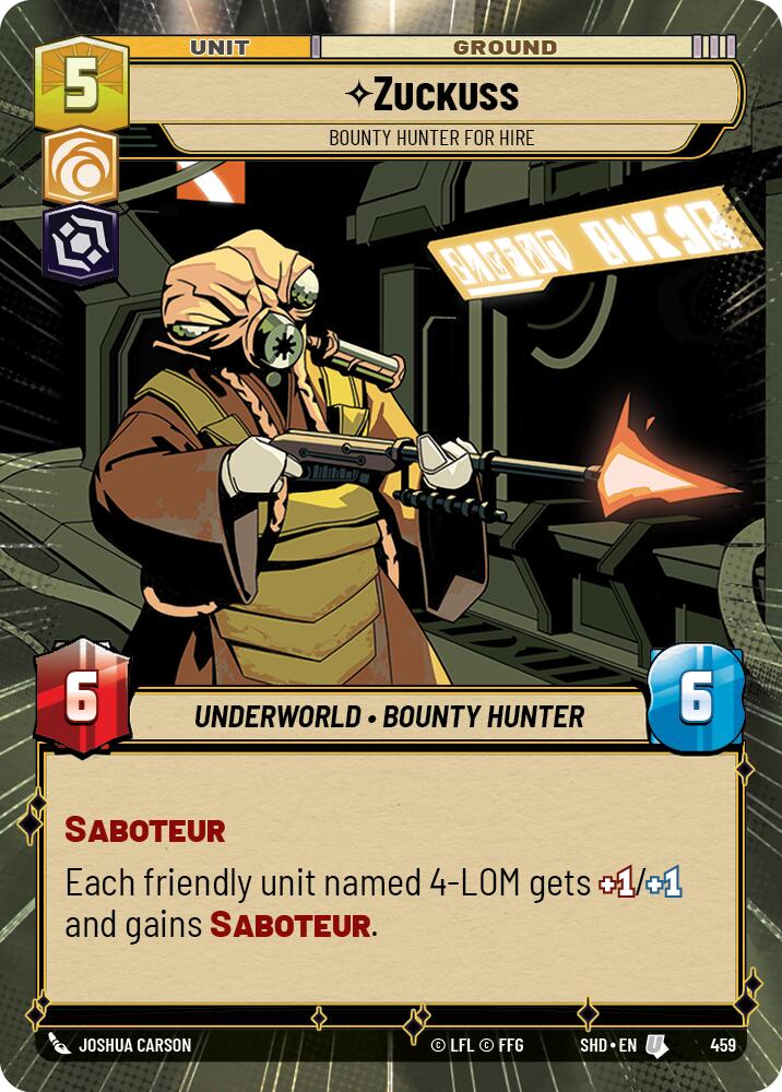Zuckuss - Bounty Hunter for Hire (Hyperspace) - Shadows of the Galaxy ...